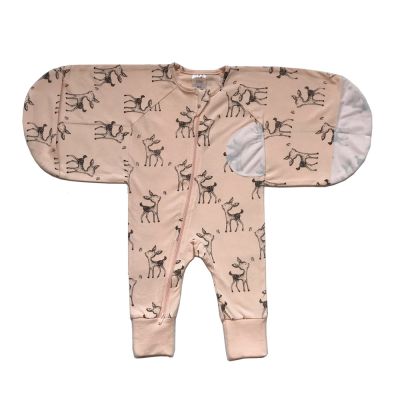Plum Pink Deer Swaddle Suit 0.5 Tog