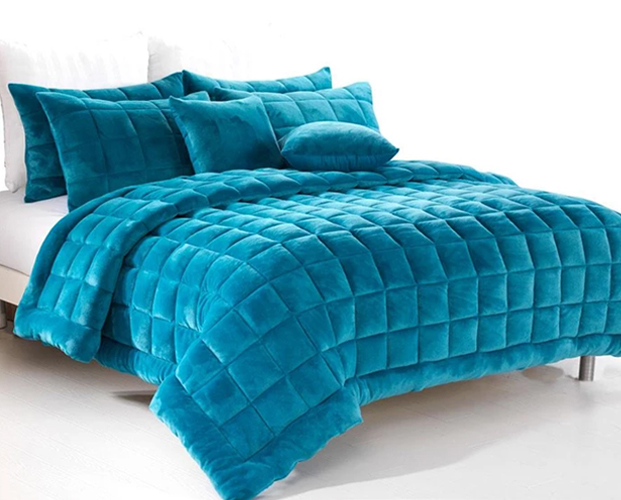 Alastairs Augusta Faux Mink Quilt Set