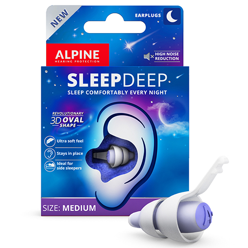Alpine SleepDeep Reusable Sleeping Earplugs