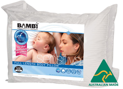 Bambi Sensitiva Full Length Body Pillow and Cotton Pillowcase | Pillows