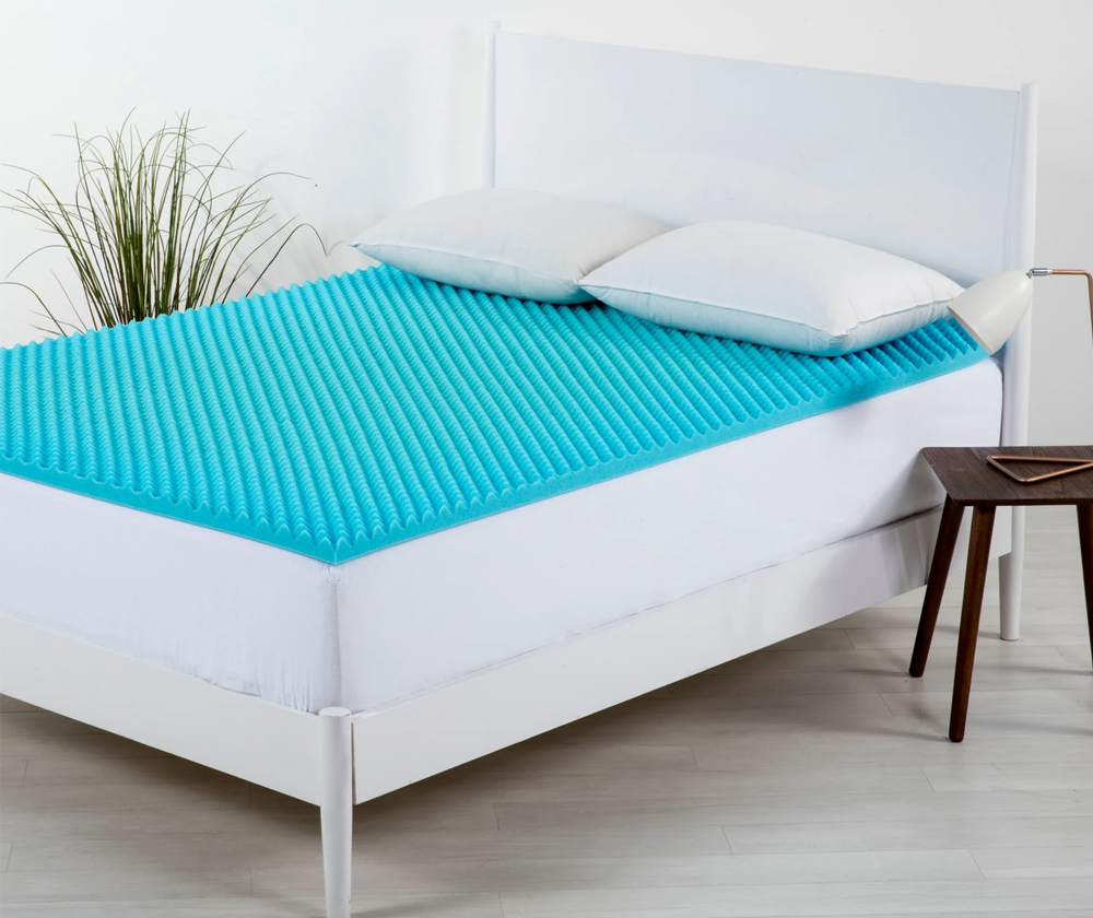 Gel Infused Convoluted Cool Memory Foam Underlay