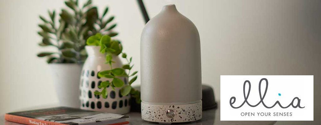 Ellia Pure Ceramic and Terrazzo Ultrasonic Aroma Essential Oil Diffuser