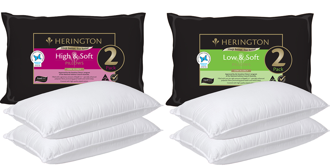 Herington ExcelFibre Non Gusseted Pillows - 2 Pack