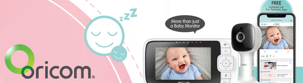 Oricom 5 inch Smart HD Nursery Pal Skyview Baby Monitor With Cot Stand