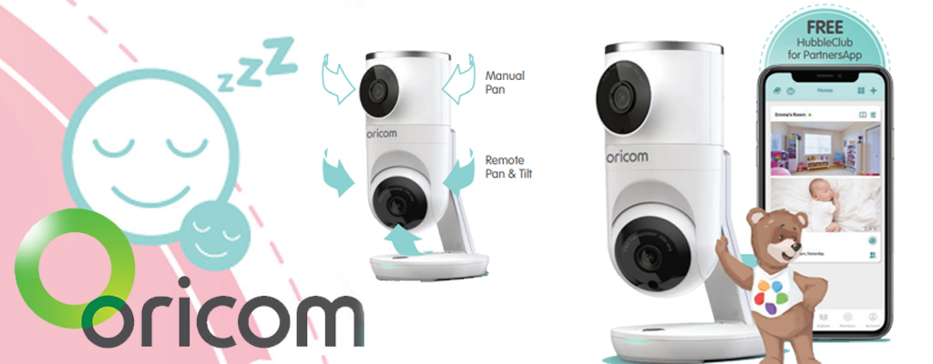 Oricom Smart HD Dual Camera Baby Monitor with Motorised Pan-Tilt