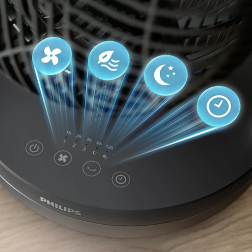 Philips Series 3000 Black Desk Fan