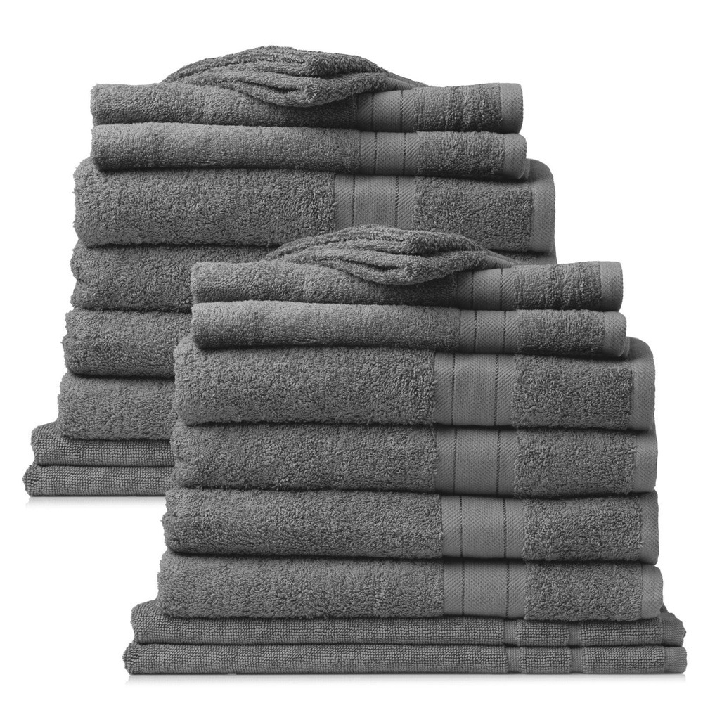 Royal Comfort 20 Piece Regency Luxury Plush 100% Cotton Bath Towel Set