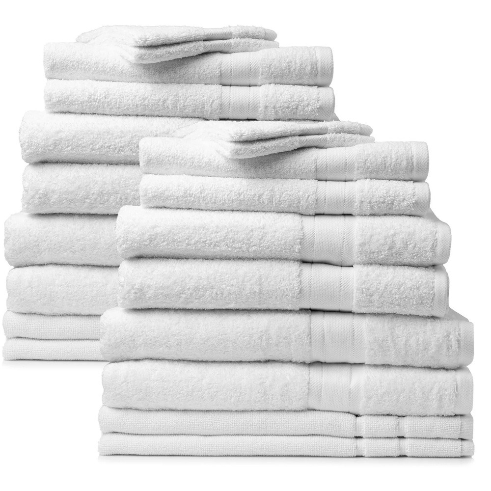 Royal Comfort 20 Piece Regency Luxury Plush 100% Cotton Bath Towel Set