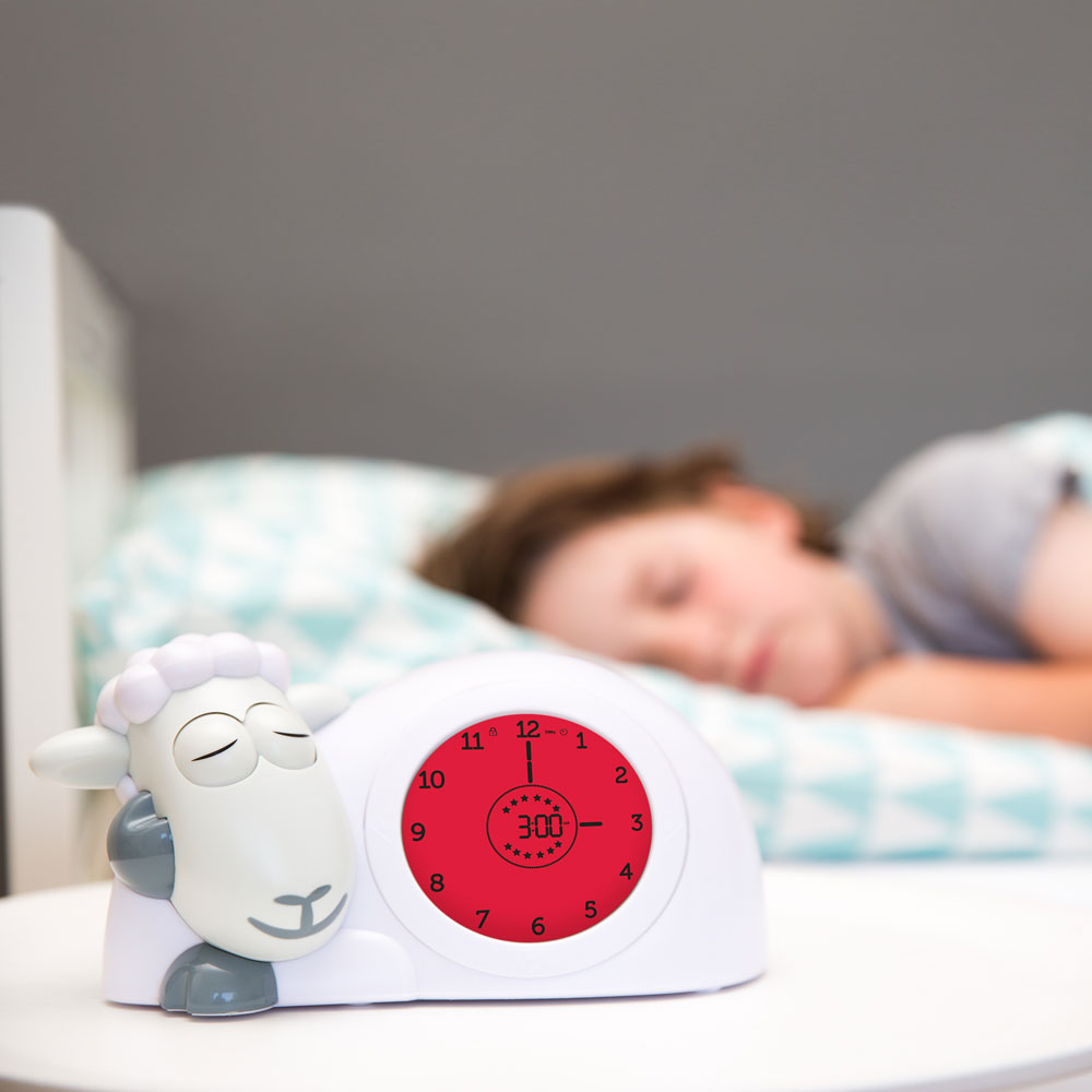 ZAZU Sam the Lamb Sleeptrainer Clock With Nightlight